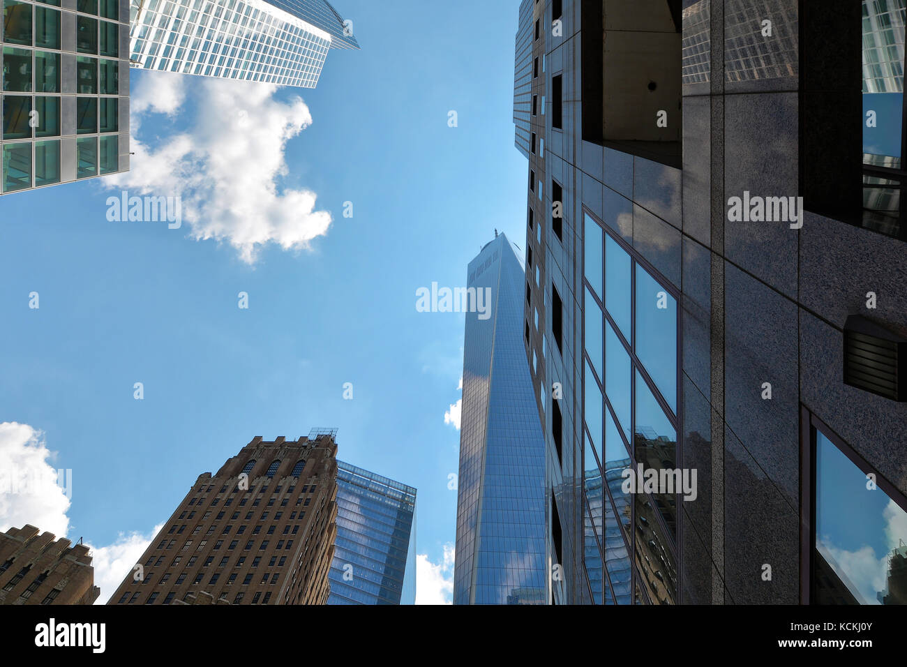New-York buildings view from street level Stock Photo - Alamy