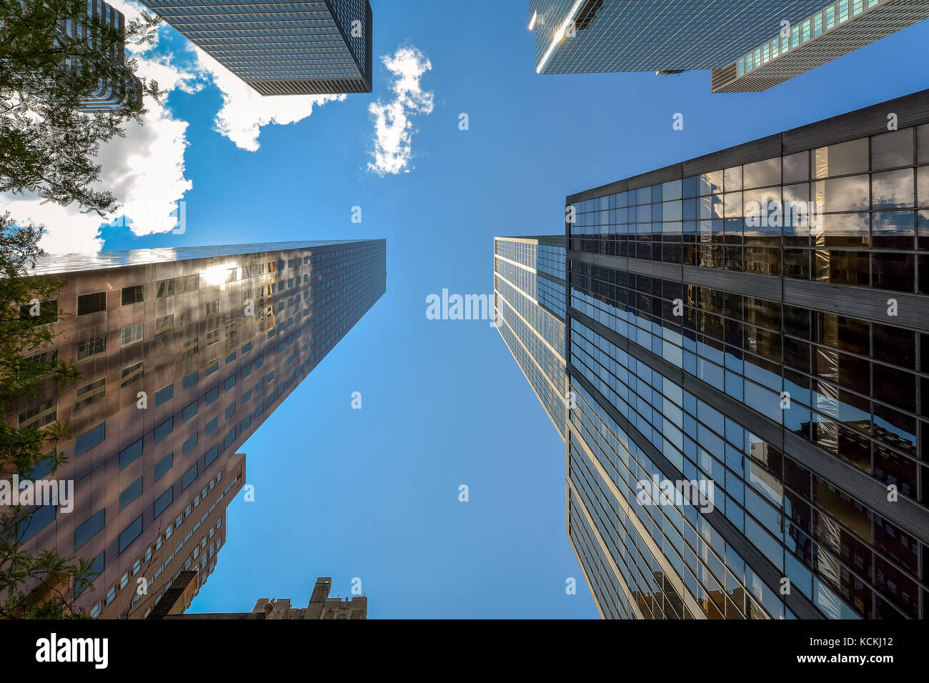 New-York buildings view from street level Stock Photo - Alamy