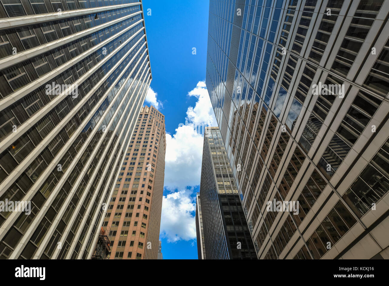 New-York buildings view from street level Stock Photo - Alamy
