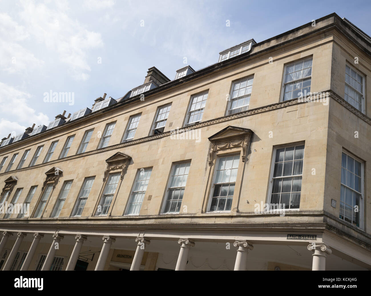 Detail of Georgian terrace in Bath Street, Bath, UK Stock Photo - Alamy