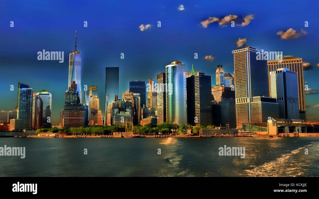 Manhattan Office Buildings Stock Photo - Alamy