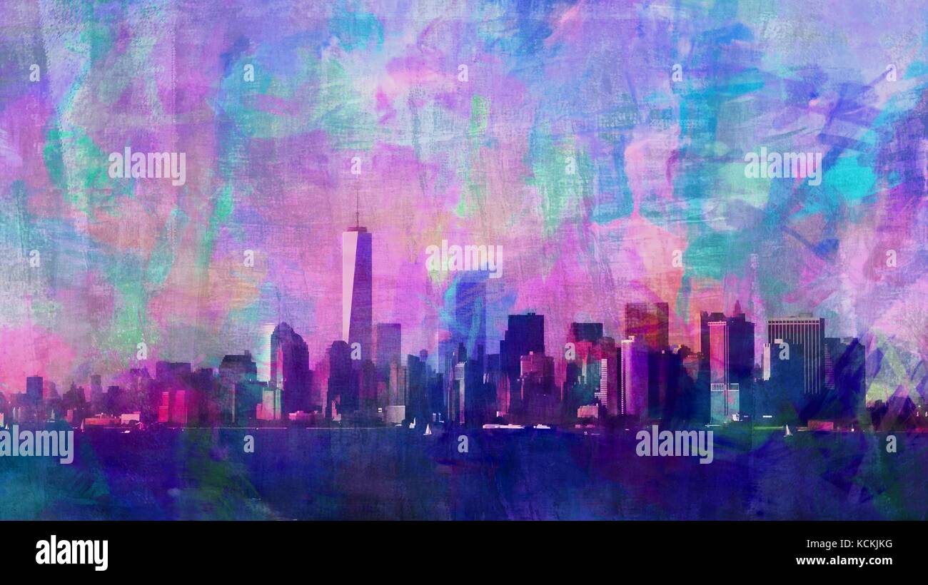 Abstract New York City Stock Photo - Alamy