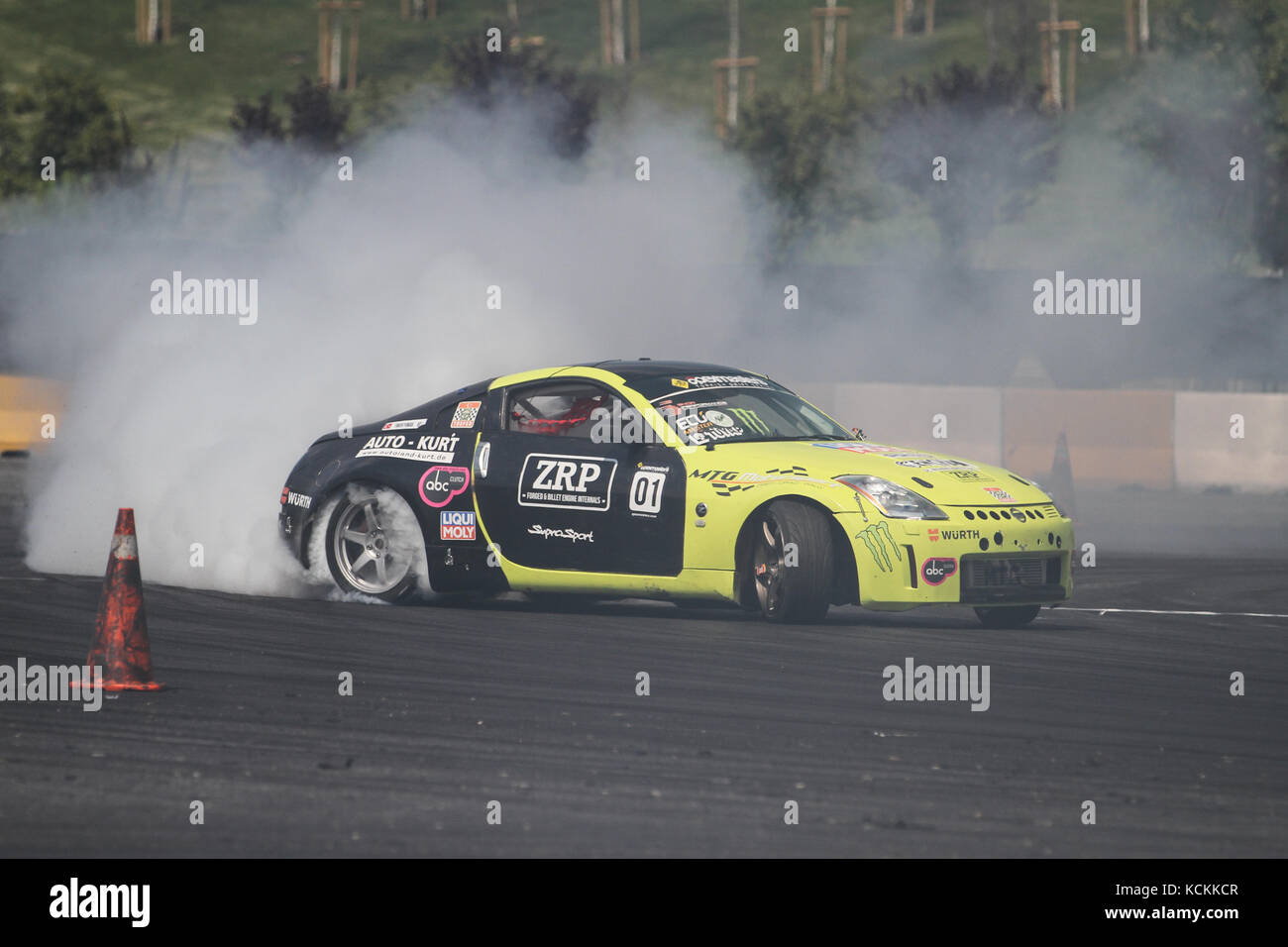 ISTANBUL, TURKEY - JULY 29, 2017: Timur Pomak drives Nissan 200SX S13 ...