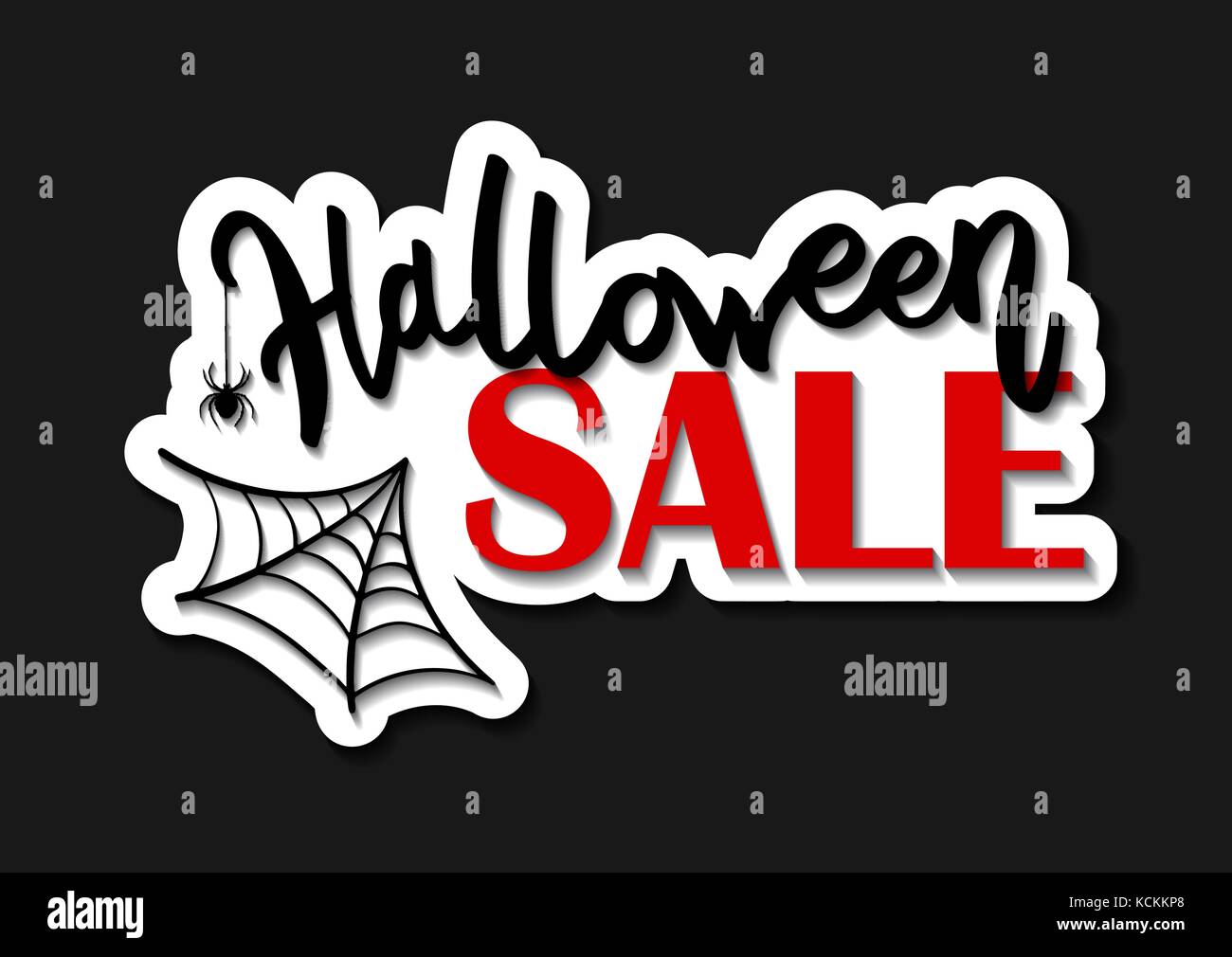 Happy halloween text element Stock Vector Images - Alamy
