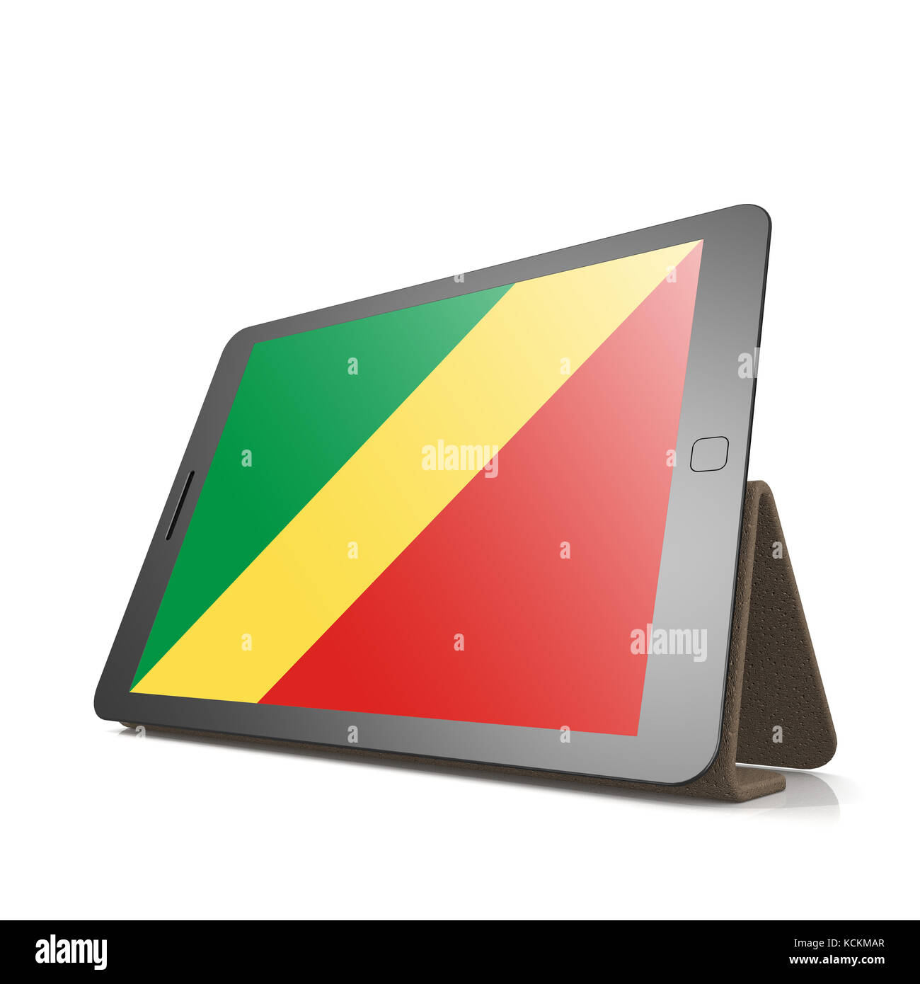Tablet with Republic of the Congo flag image with hi-res rendered ...