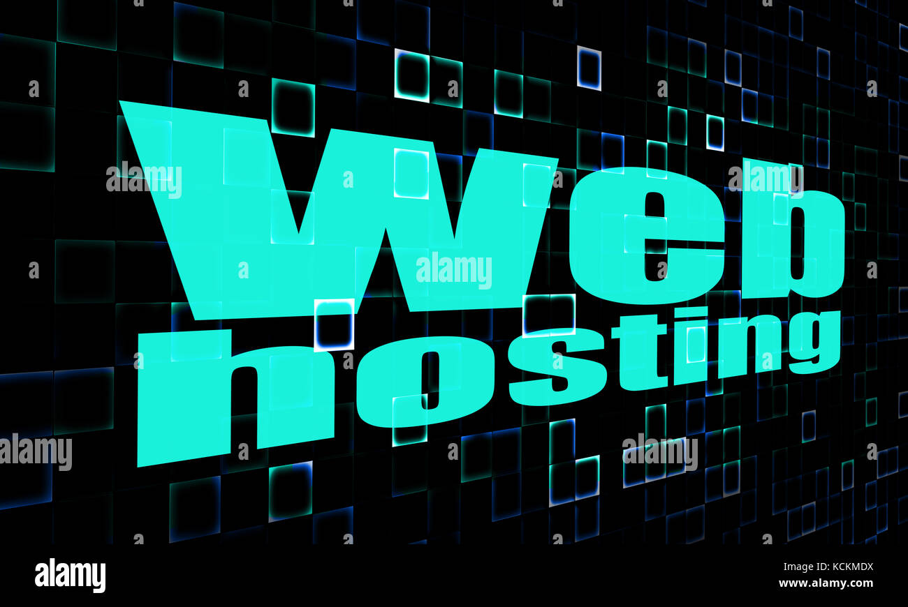 Web hosting word on digital background image with hi-res rendered ...