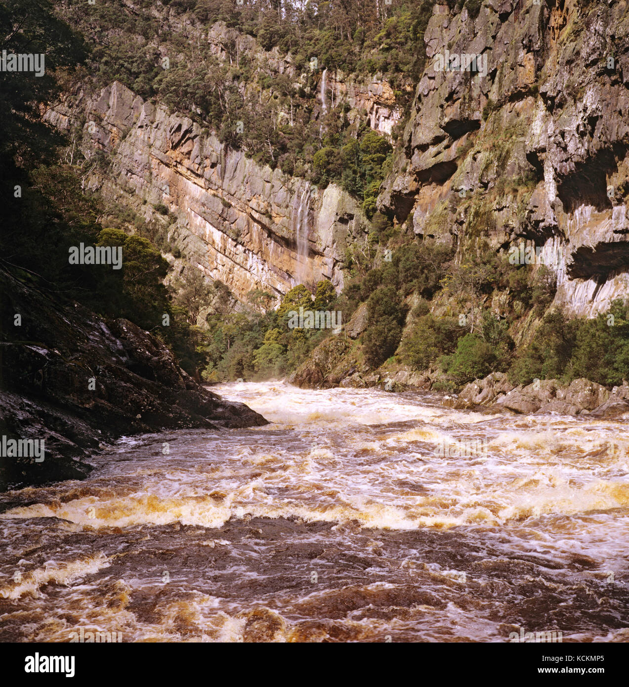 Leven River cutting through an anticline of resistant Cambrian ...