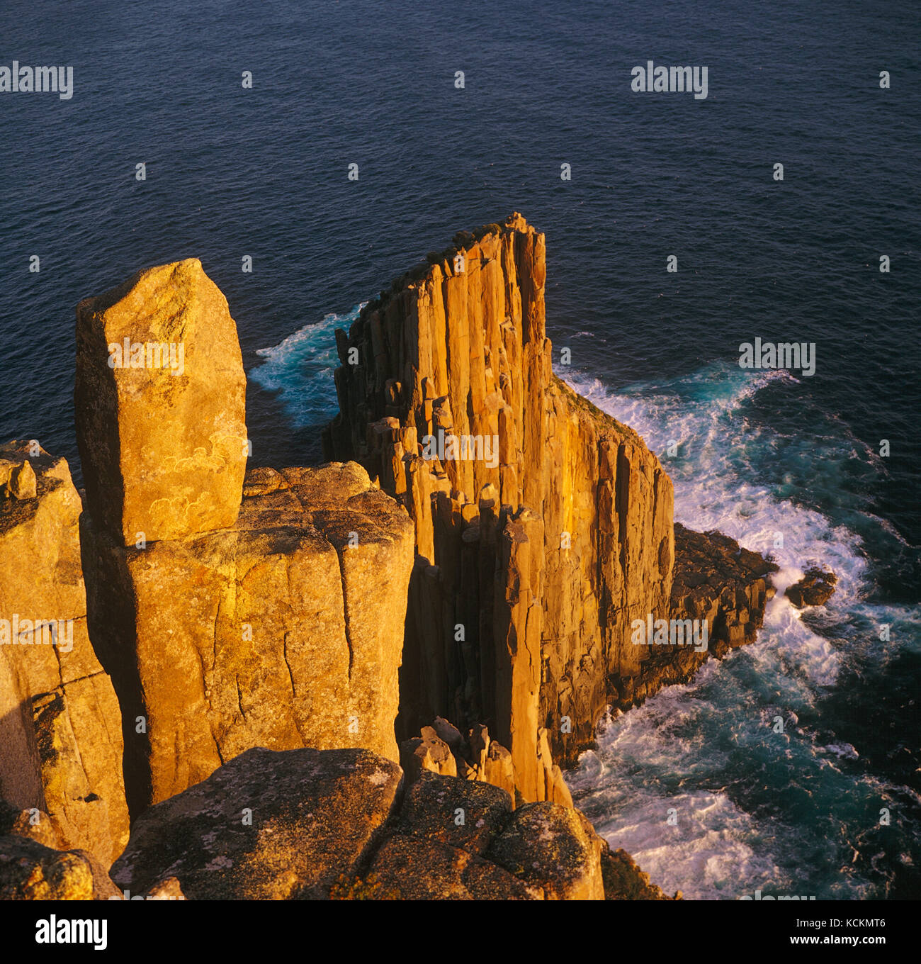 Cape Raoul, columnar dolerite, volcanic origin. Tasman Peninsula ...