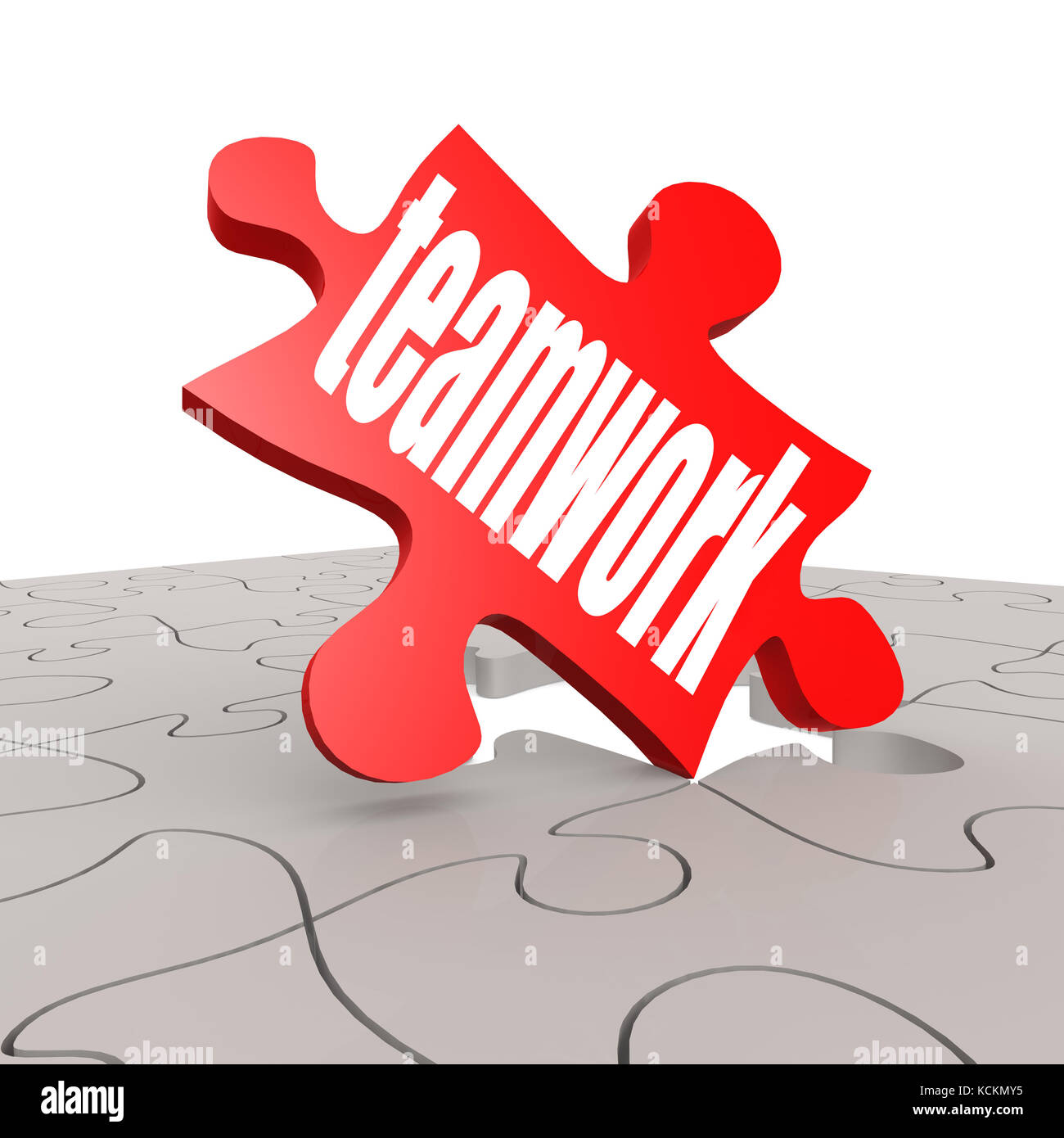 Teamwork word with puzzle background image with hi-res rendered artwork ...