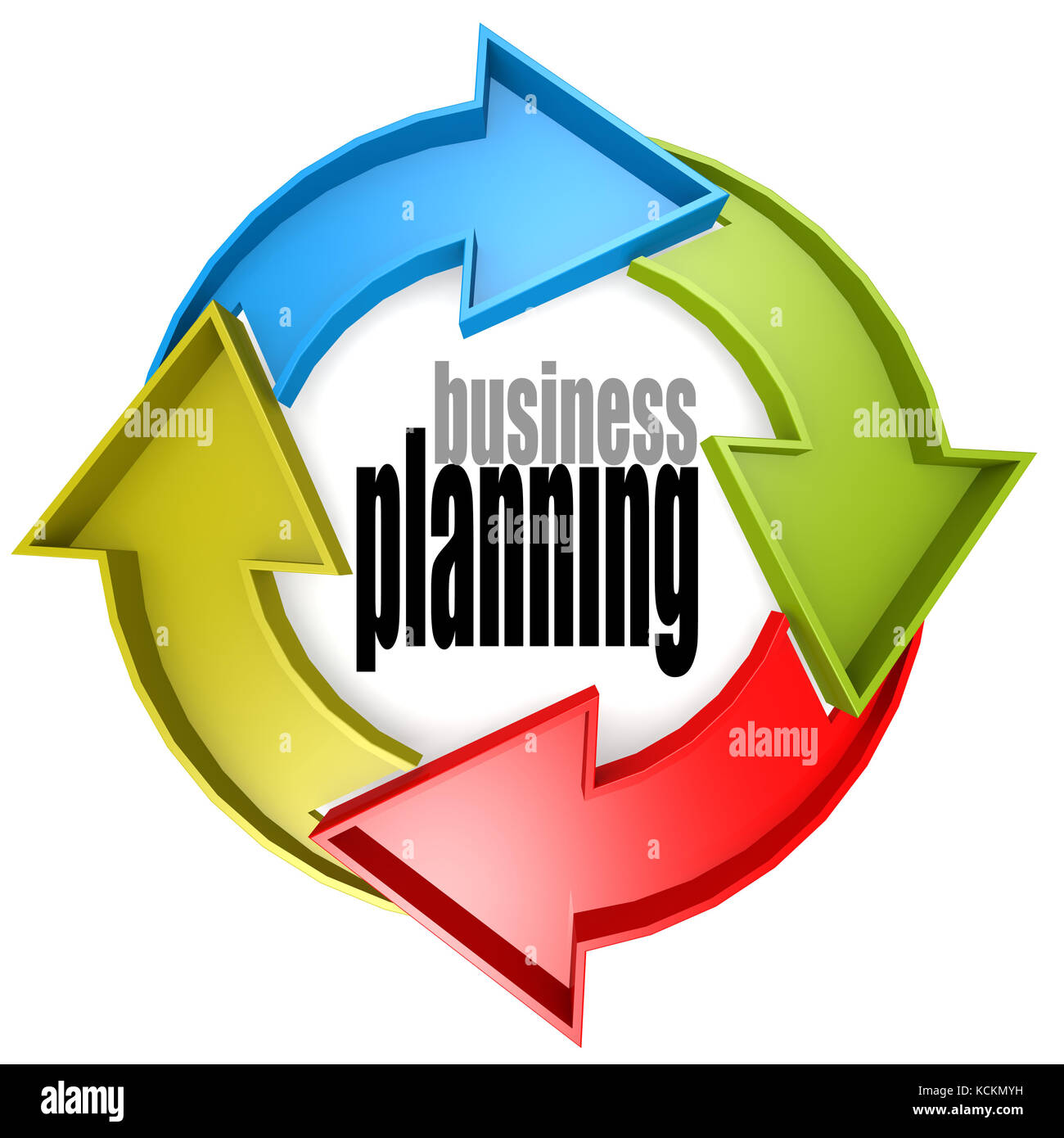 Business planning color cycle sign image with hi-res rendered artwork ...
