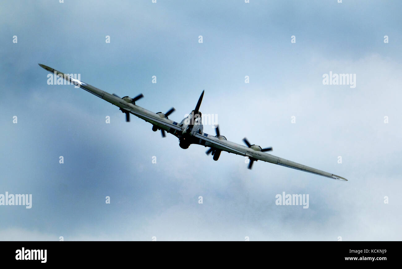 Boeing B-17G Sally B flying fortress aircraft - Memphis Belle in the ...