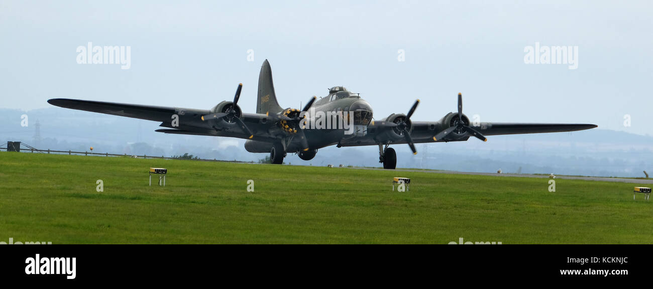 Boeing B-17G Sally B flying fortress aircraft - Memphis Belle in the ...