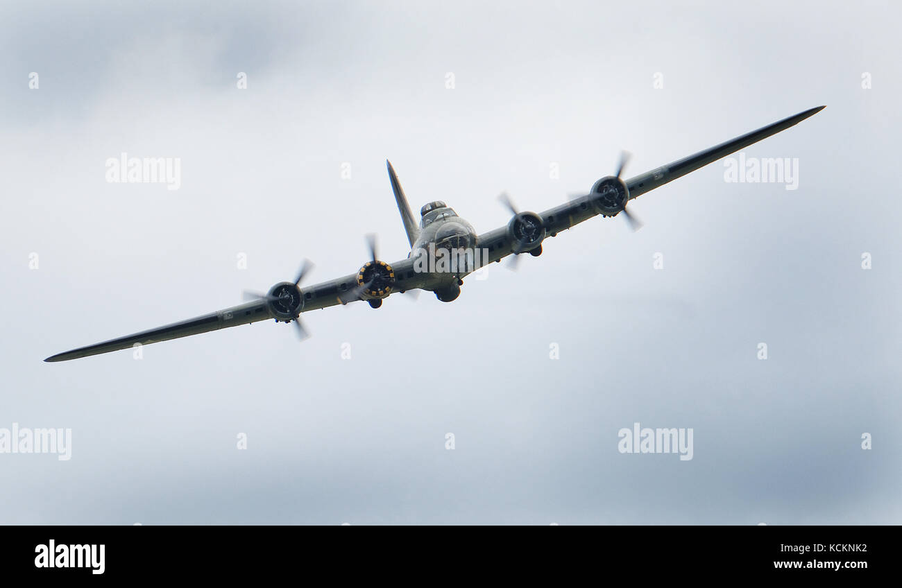 Boeing B-17G Sally B flying fortress aircraft - Memphis Belle in the ...
