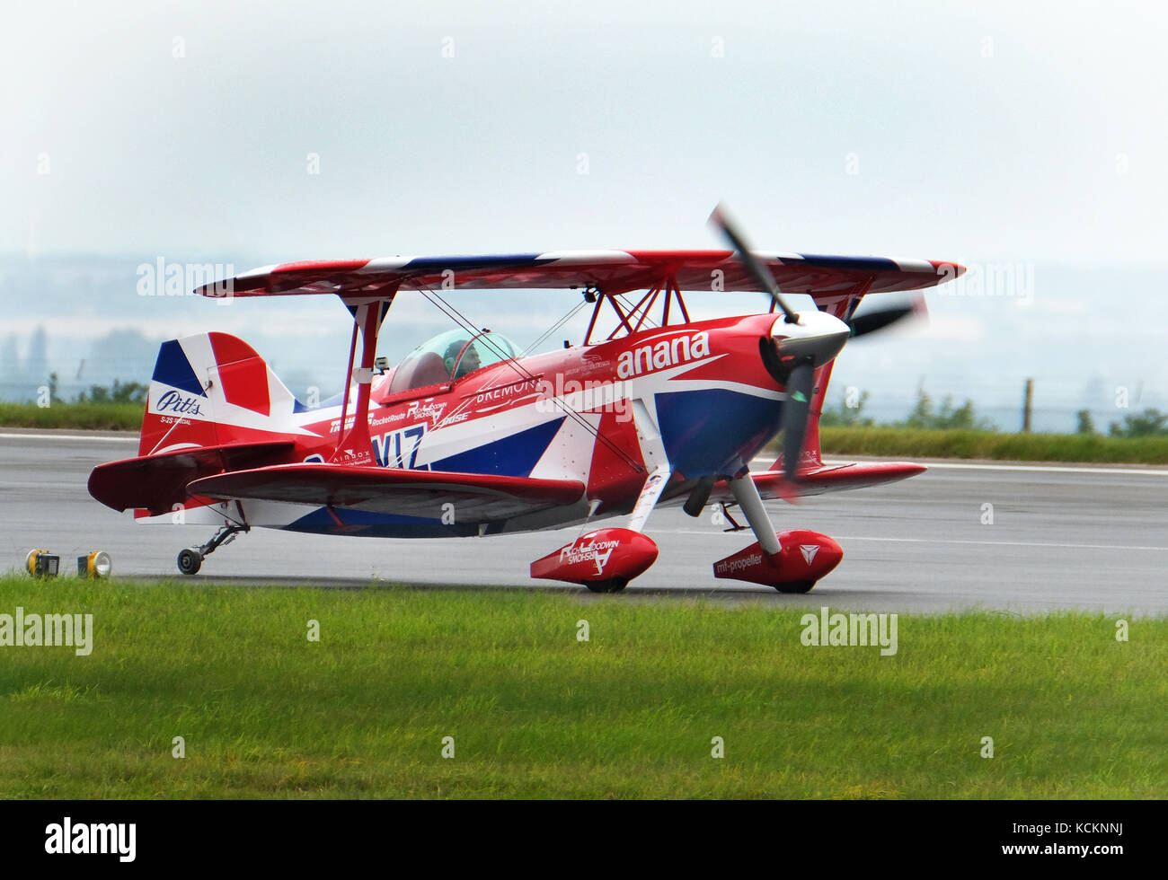 Pitts special aerobatic aircraft display at the 2017 Scampton air show ...