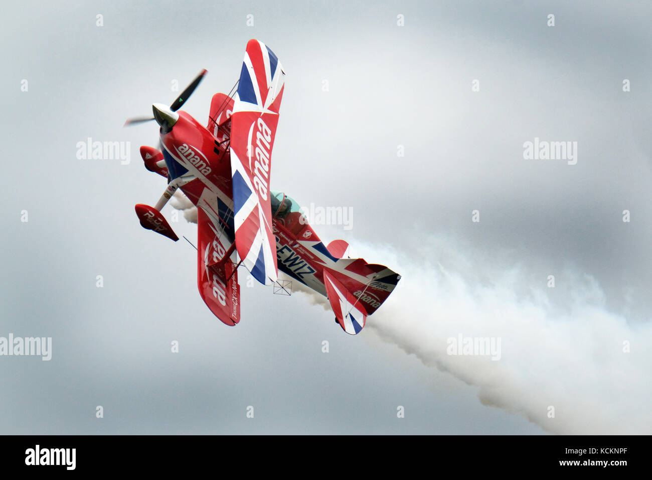 Pitts special aerobatic aircraft display at the 2017 Scampton air show ...