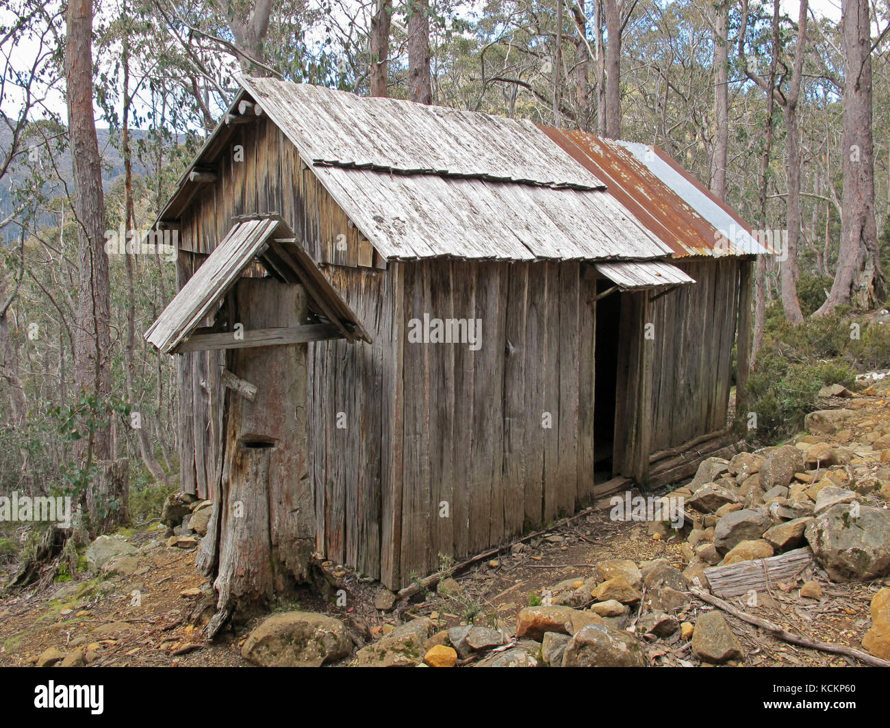 Trappers Hut, one of many in the central highlands built in the 1930s ...