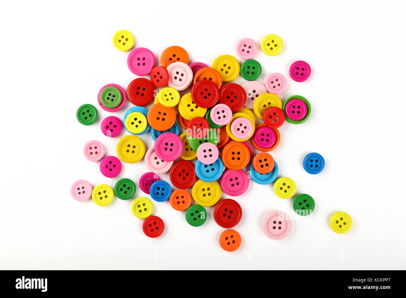 Mix of assorted colorful multicolor round painted wooden handmade ...