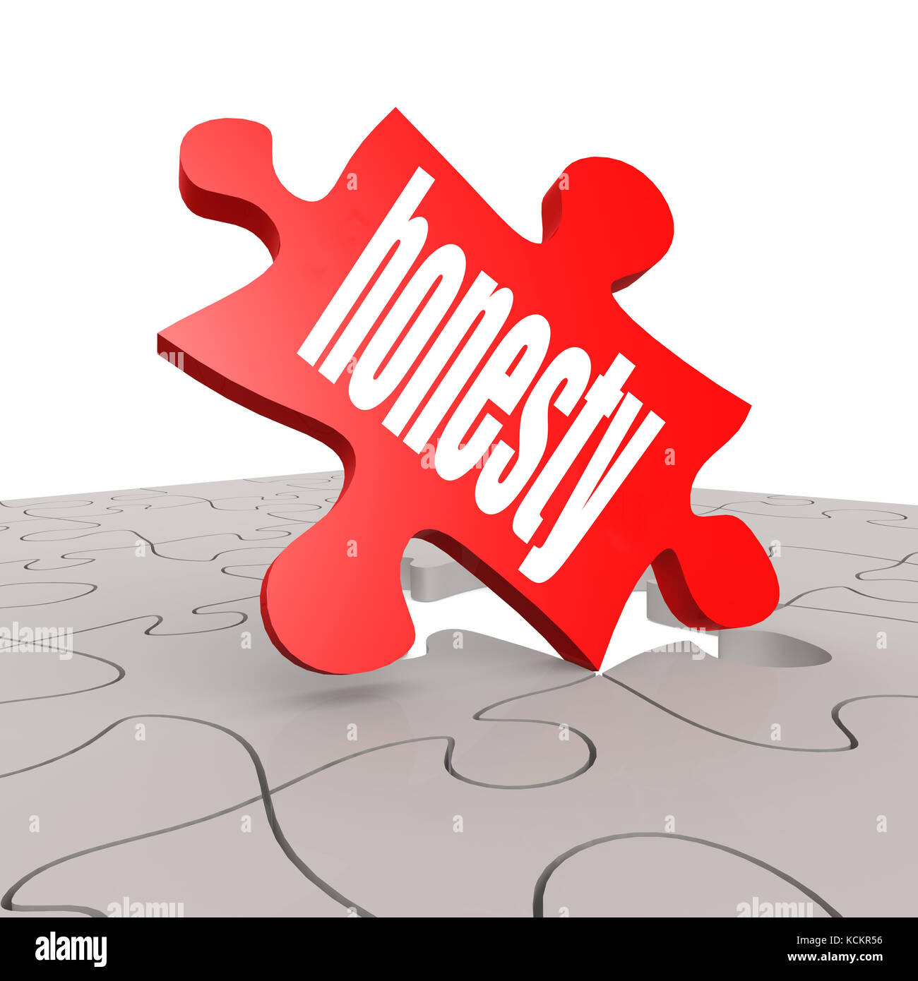 Honesty word with puzzle background image with hi-res rendered artwork ...