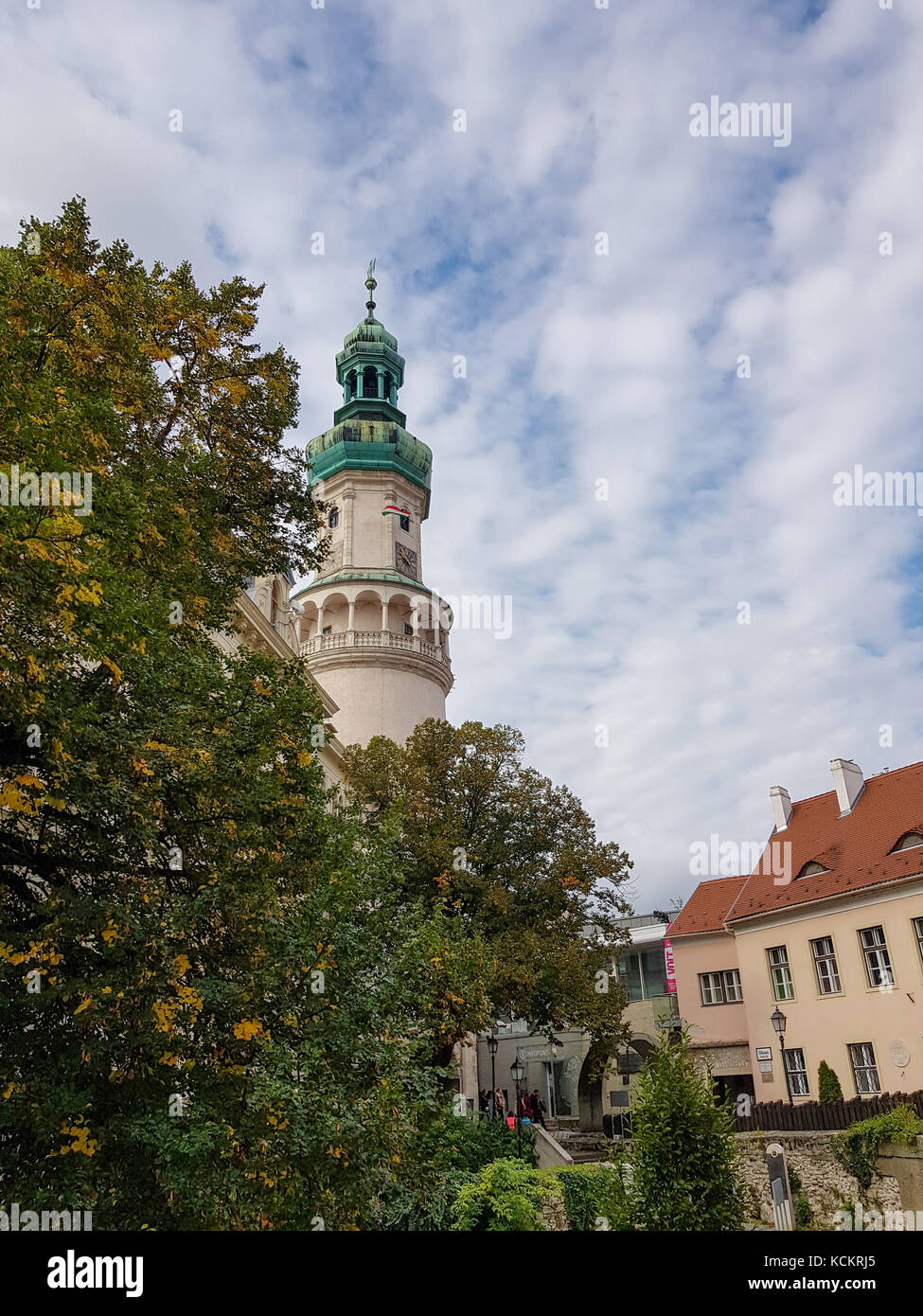 SOPRON, HUNGARY - SEPTEMBER 24: Historical building in main square in ...