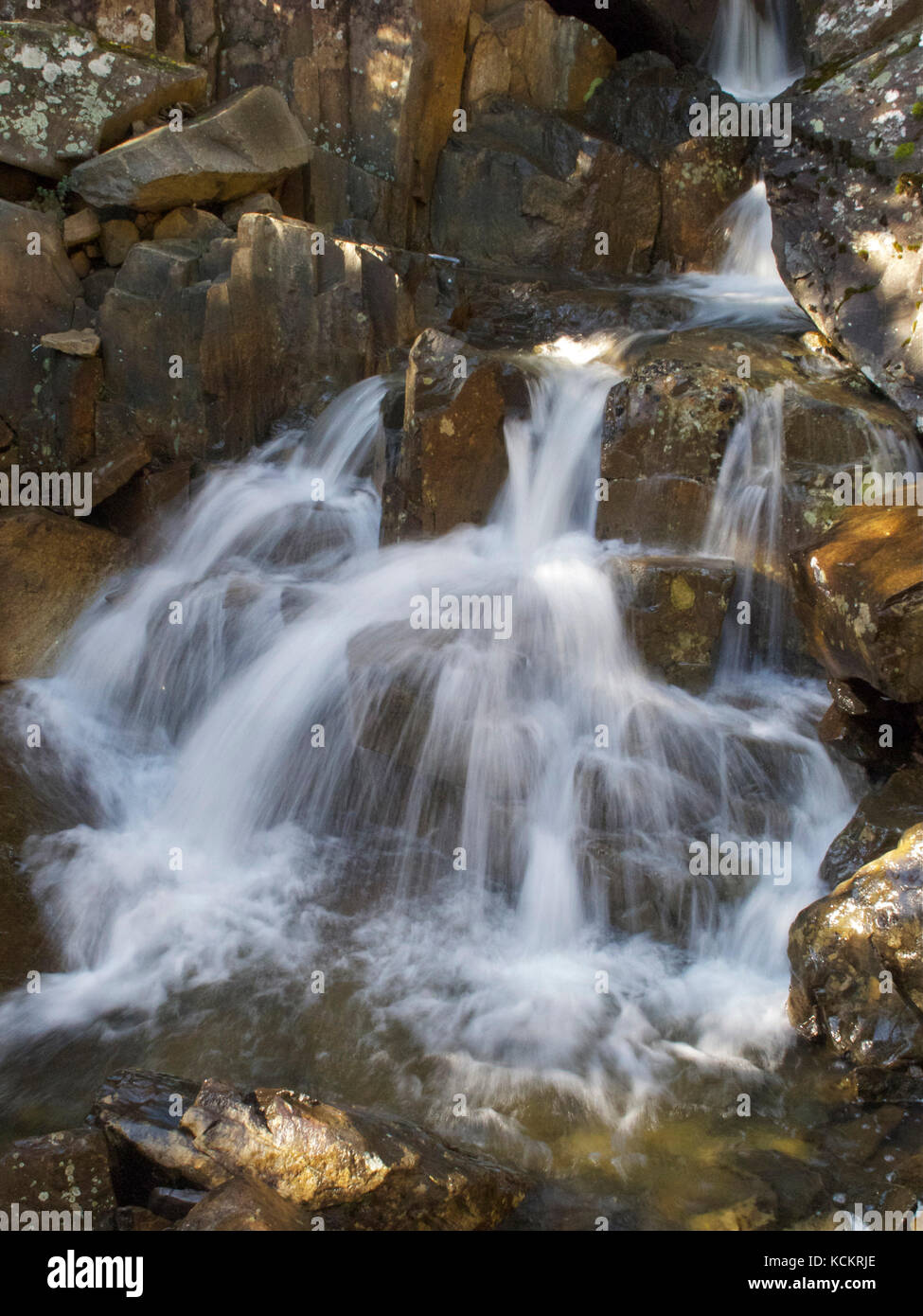 Small cascade on Warners Creek dropping down the escarpment of the ...