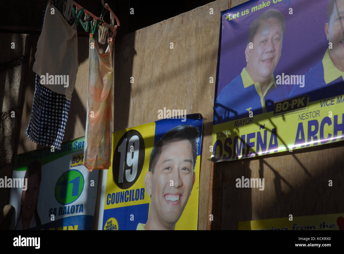 Political posters for the 2016 Elections in the Philippines, Cebu Stock ...