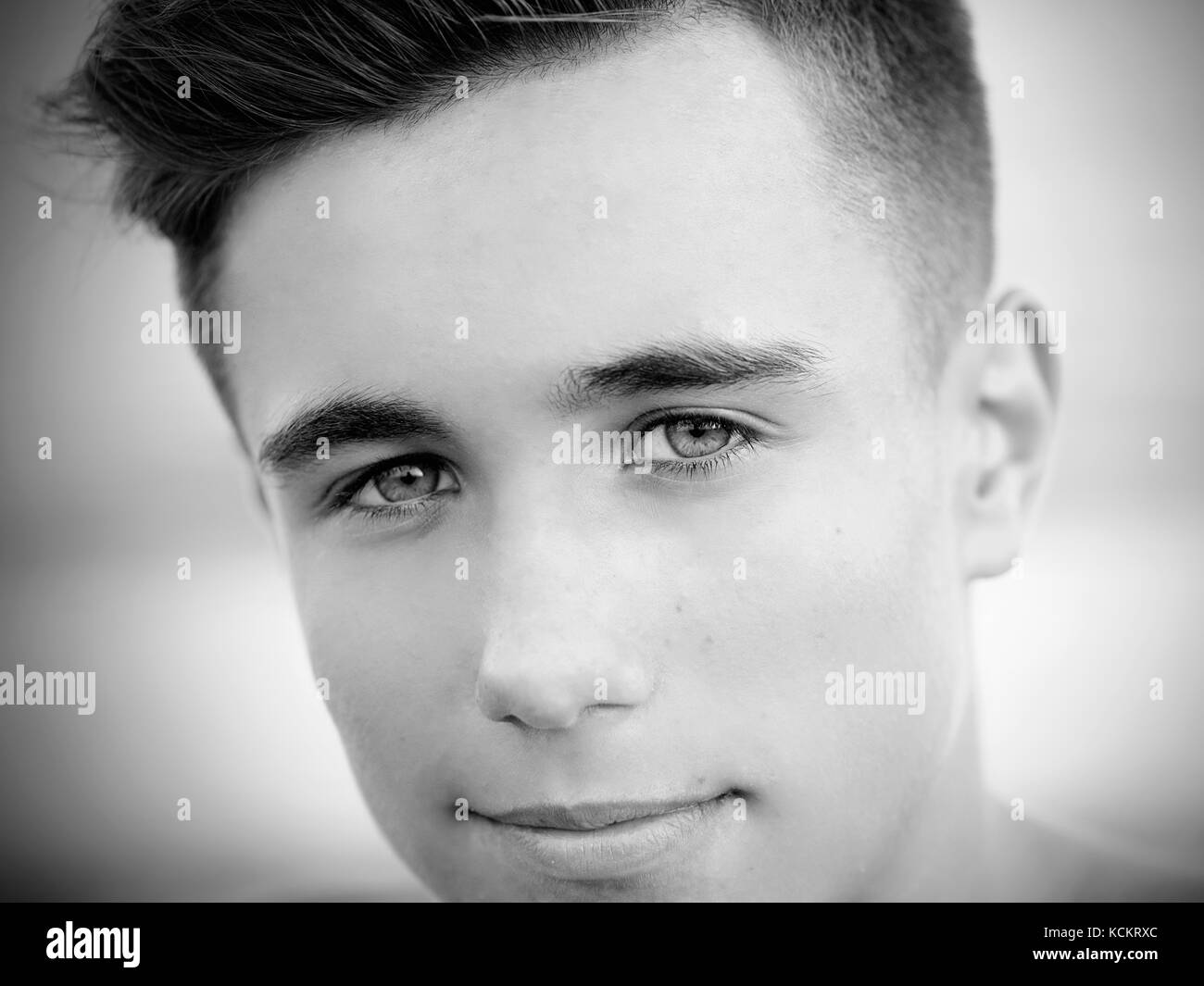 Human eye close up black and white hi-res stock photography and images ...