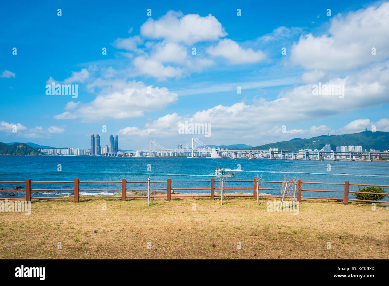 Gwangan Bridge in Busan City , South Korea Stock Photo - Alamy