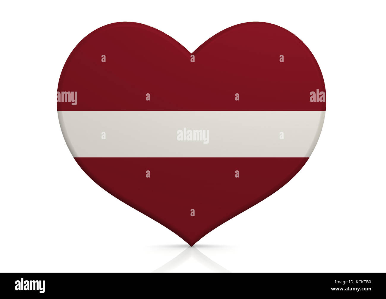 Latvia flag heart icon hi-res stock photography and images - Alamy