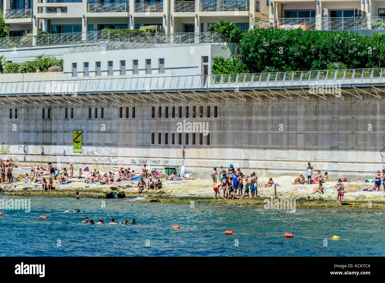 Tigne Point Beach Stock Photo - Alamy