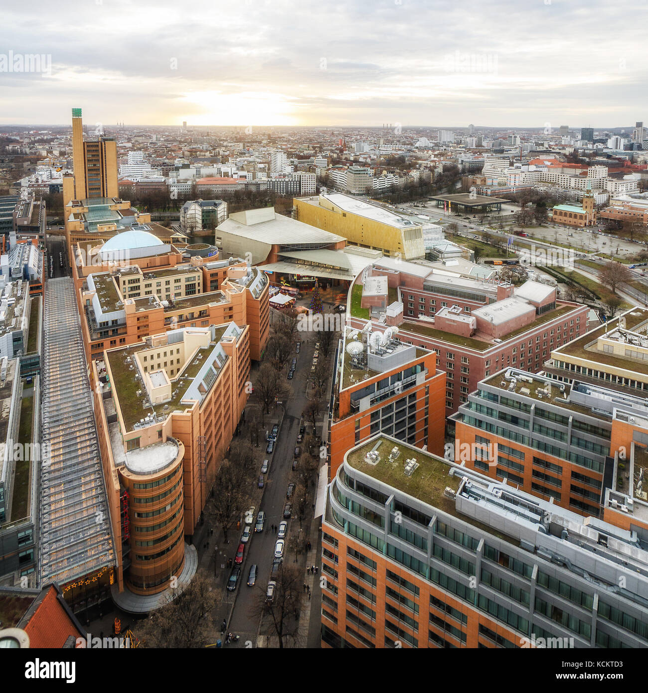 Potsdamer platz aerial view hi-res stock photography and images - Alamy