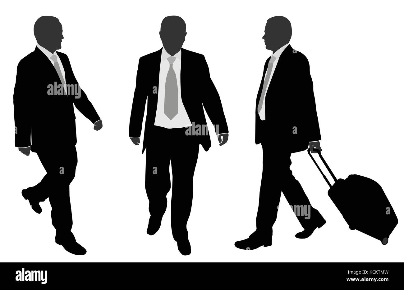 business people walking - vector Stock Vector Image & Art - Alamy