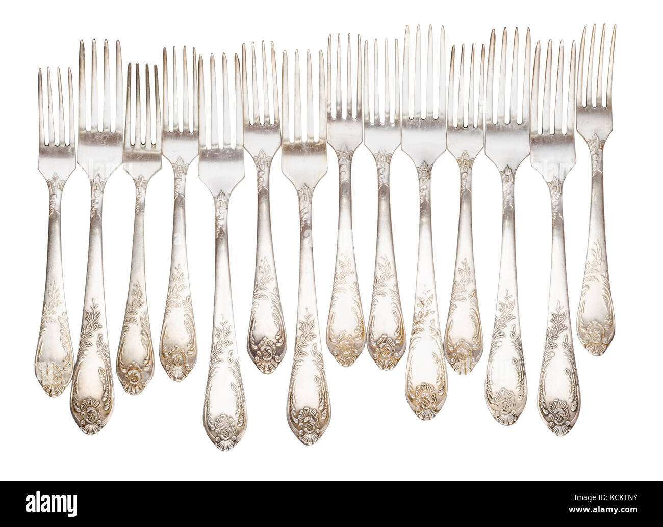 Antique silverware isolated fork hi-res stock photography and images ...