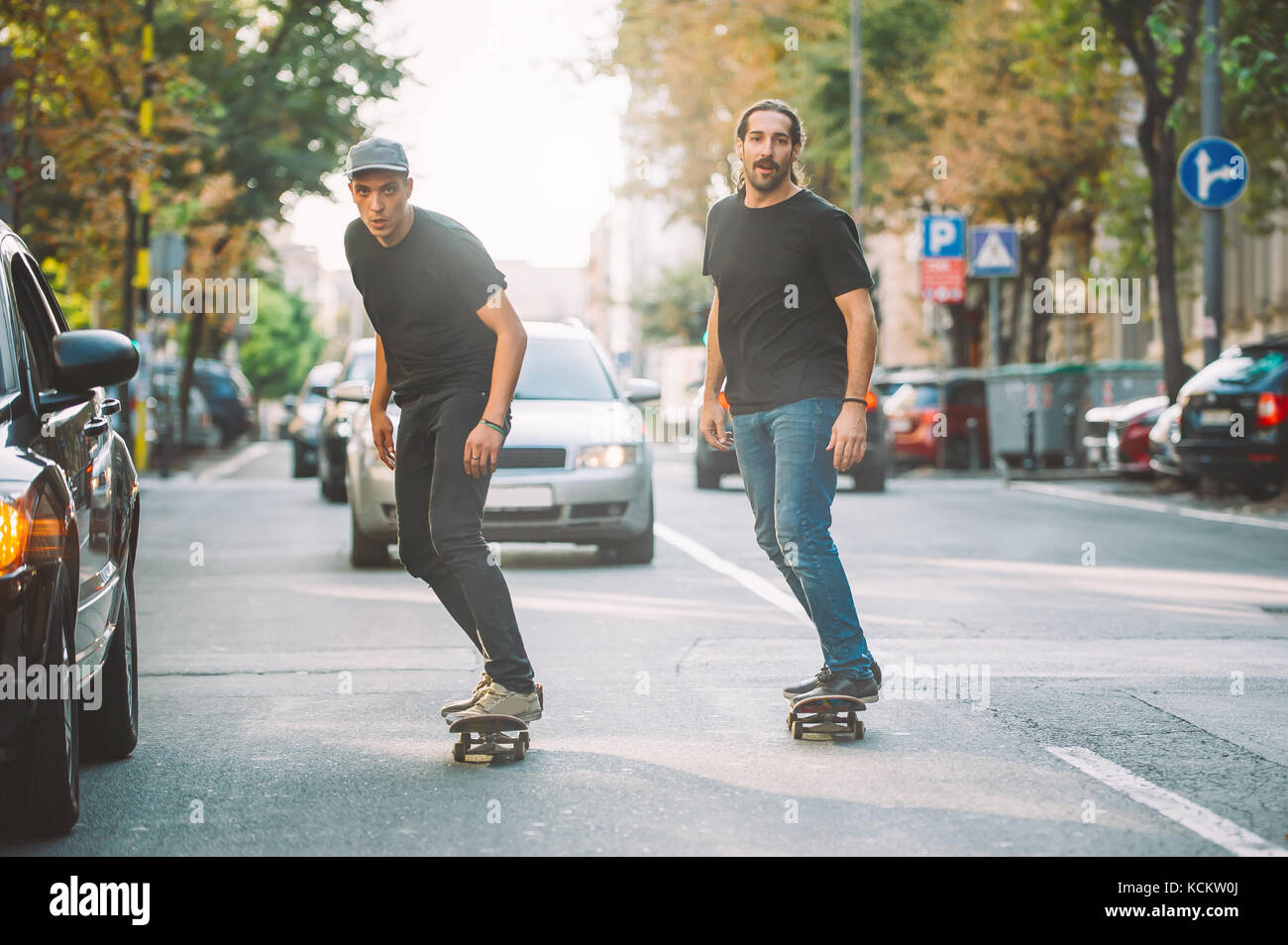 Skater riding skateboard through hi-res stock photography and images ...