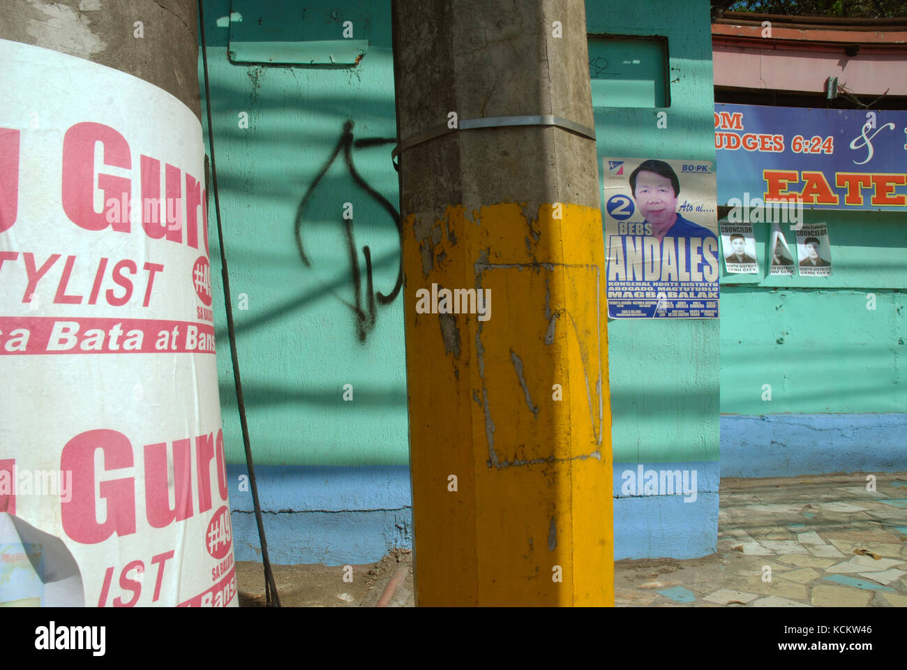 Political posters for the 2016 Elections in the Philippines, Cebu Stock ...