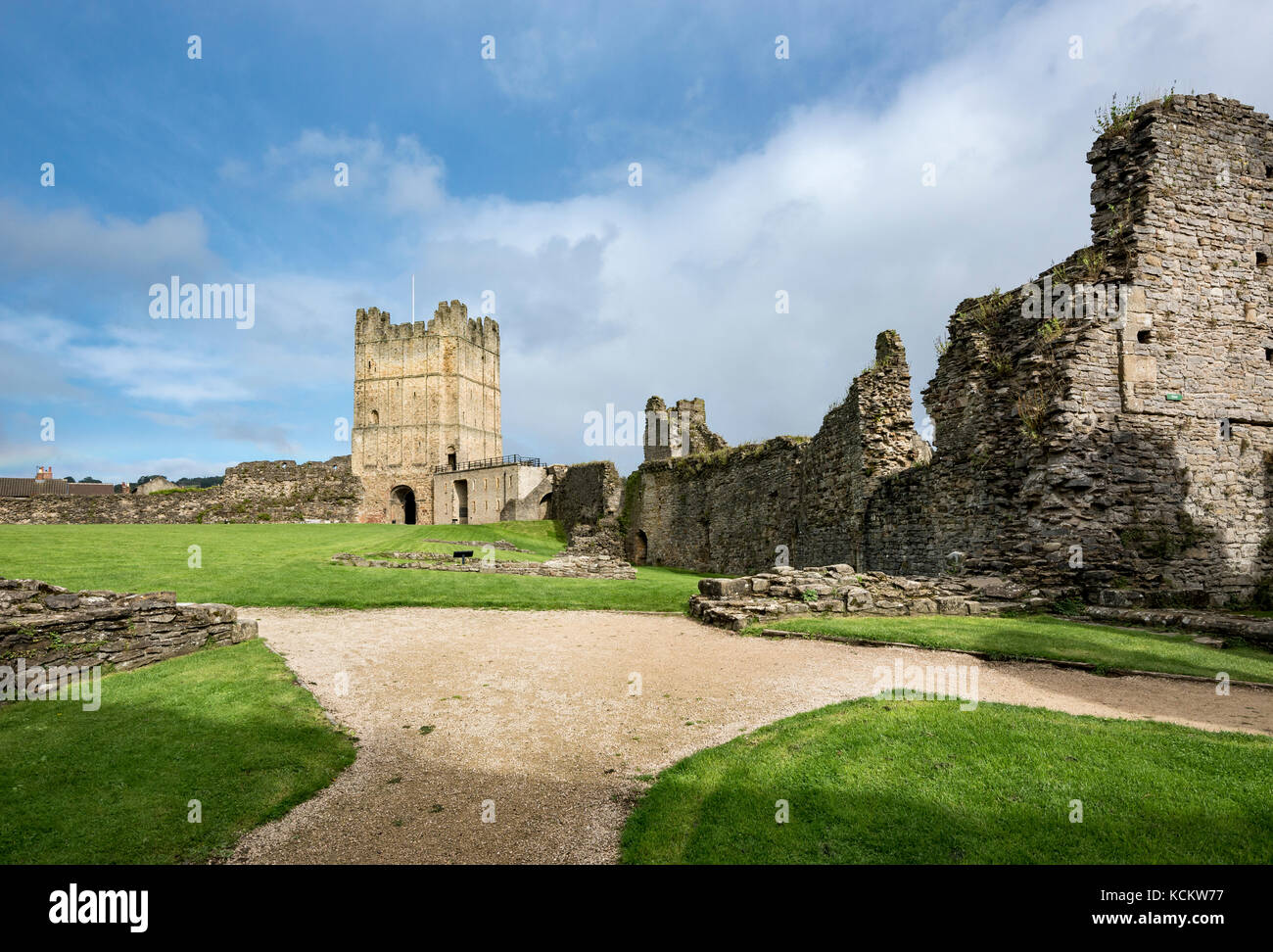 Richmond Castle, North Yorkshire, England Stock Photo - Alamy