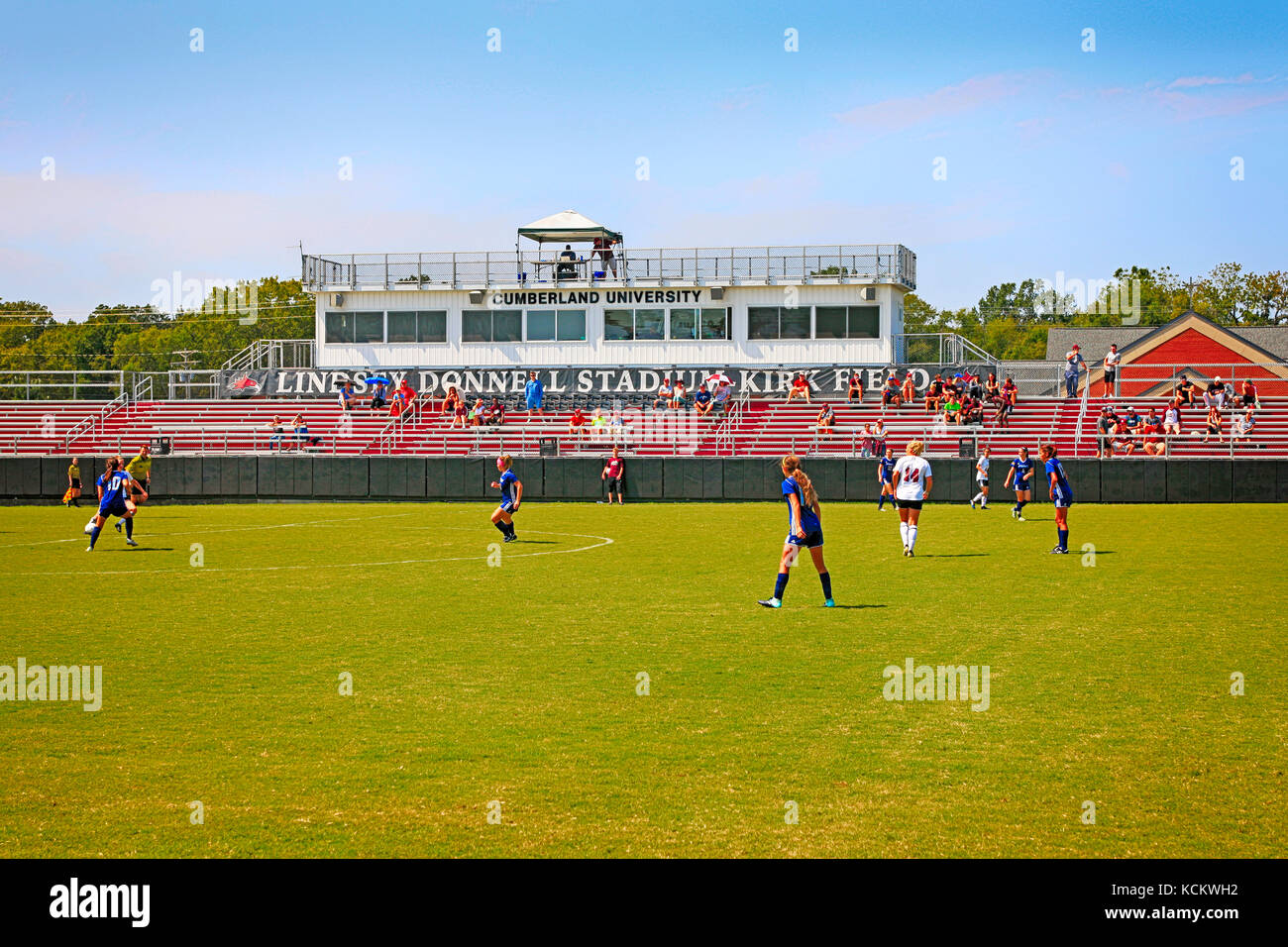 Girls soccer game being played at the Lindsey Donnell Stadium Field ...