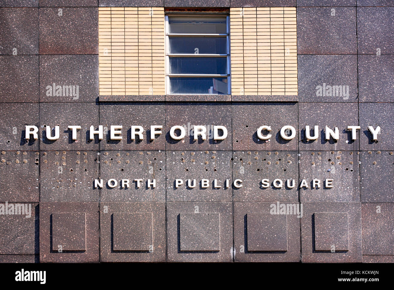 Rutherford County North Public Square wall sign in downtown ...