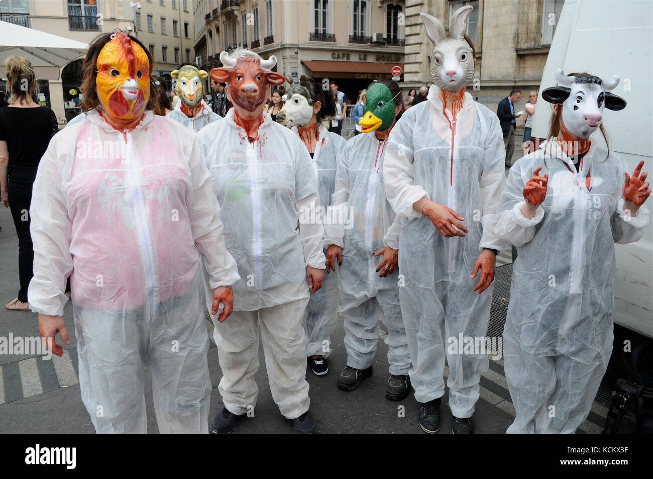 L269 Animals rights activists protest violences made to animals and ask ...