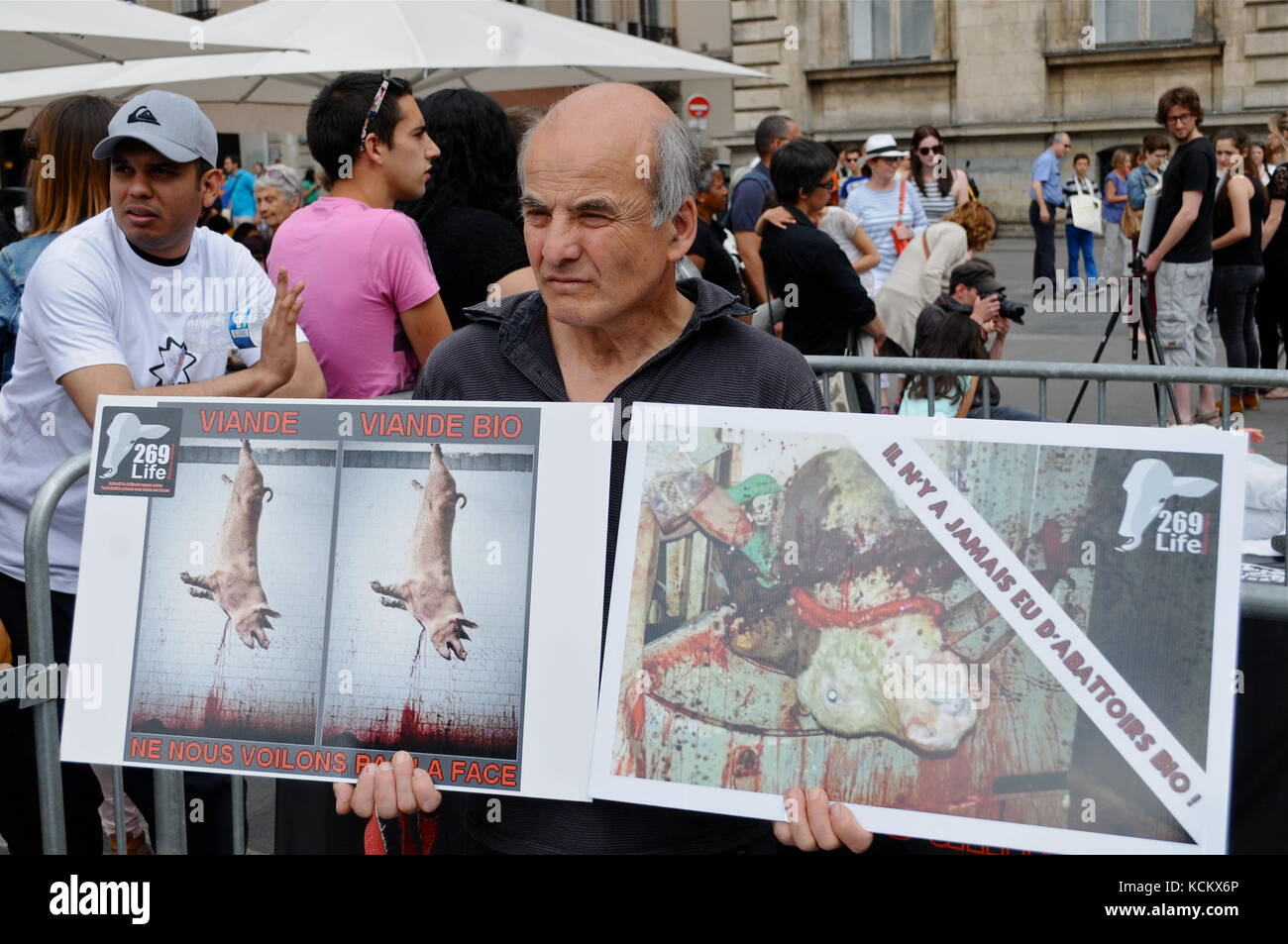 L269 Animals rights activists protest violences made to animals and ask ...