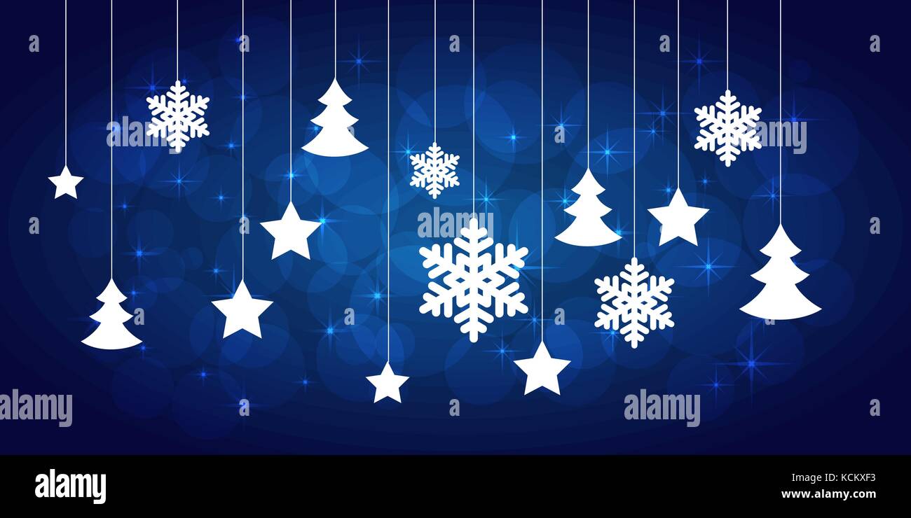christmas blue background Stock Vector Image & Art - Alamy