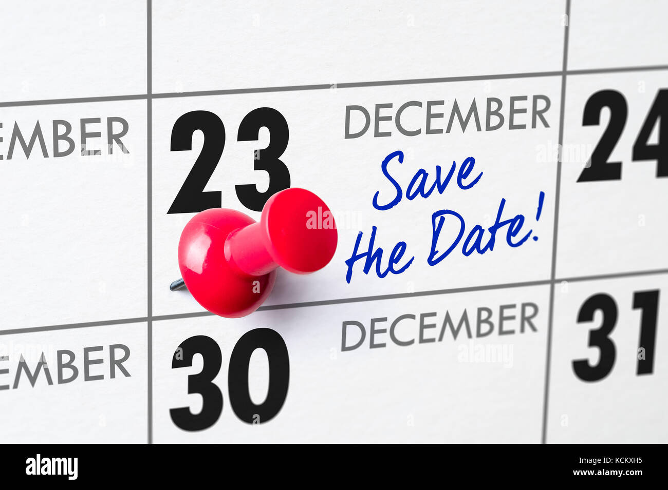 December 23 calendar hi-res stock photography and images - Alamy