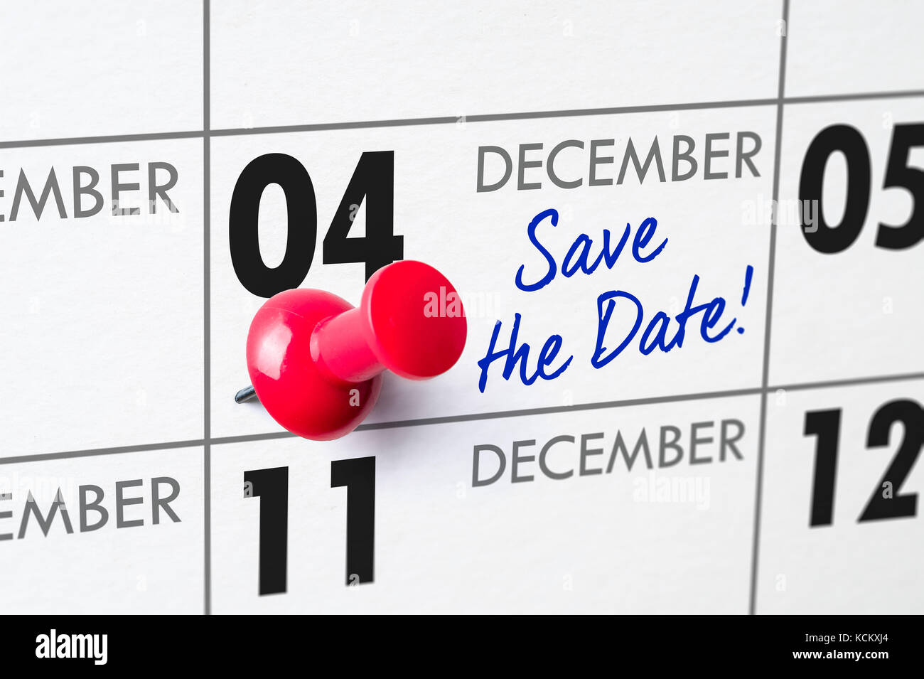 Business calendar december 4th hi-res stock photography and images - Alamy