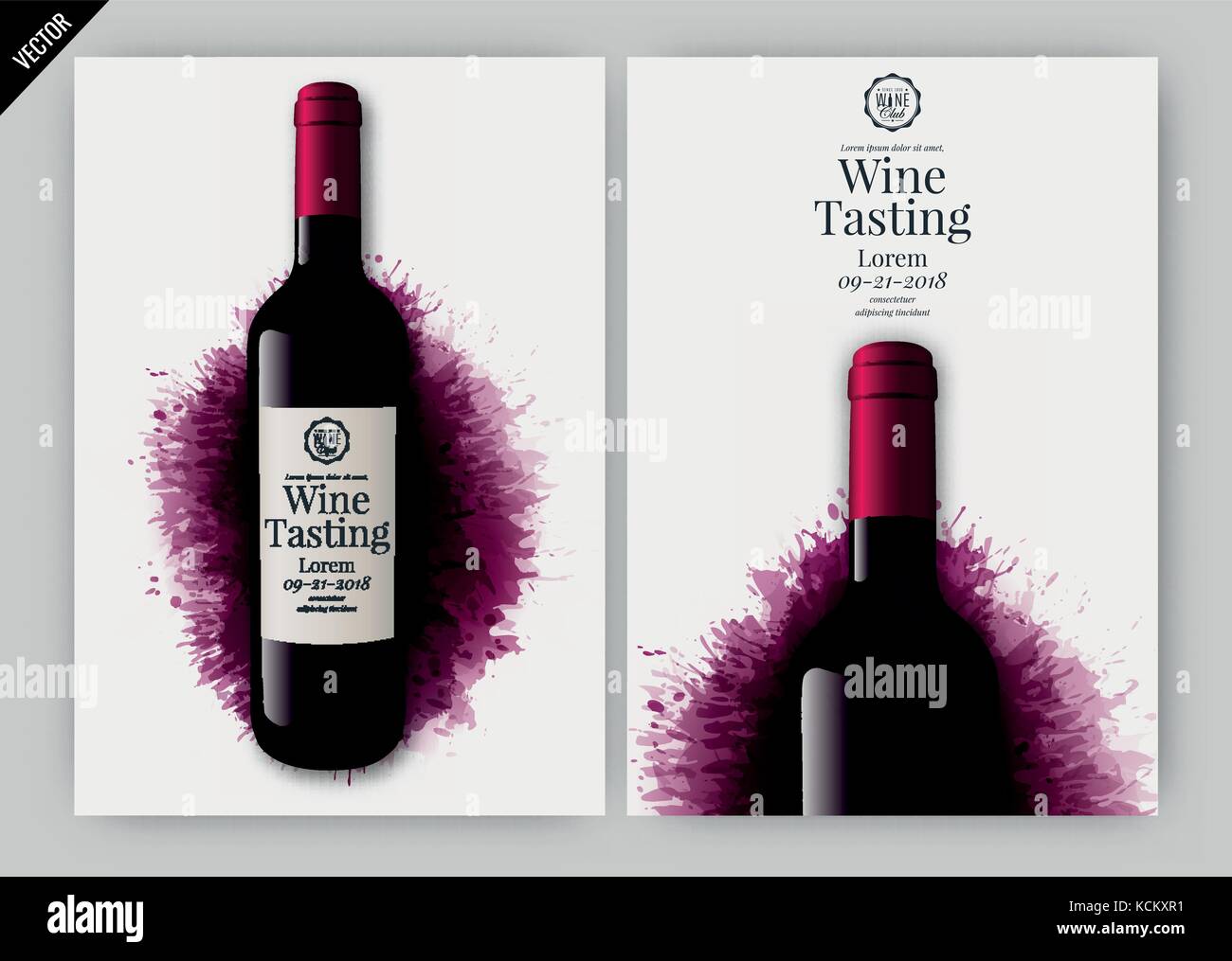 Idea for wine design, product presentation or wine tasting. Design ...