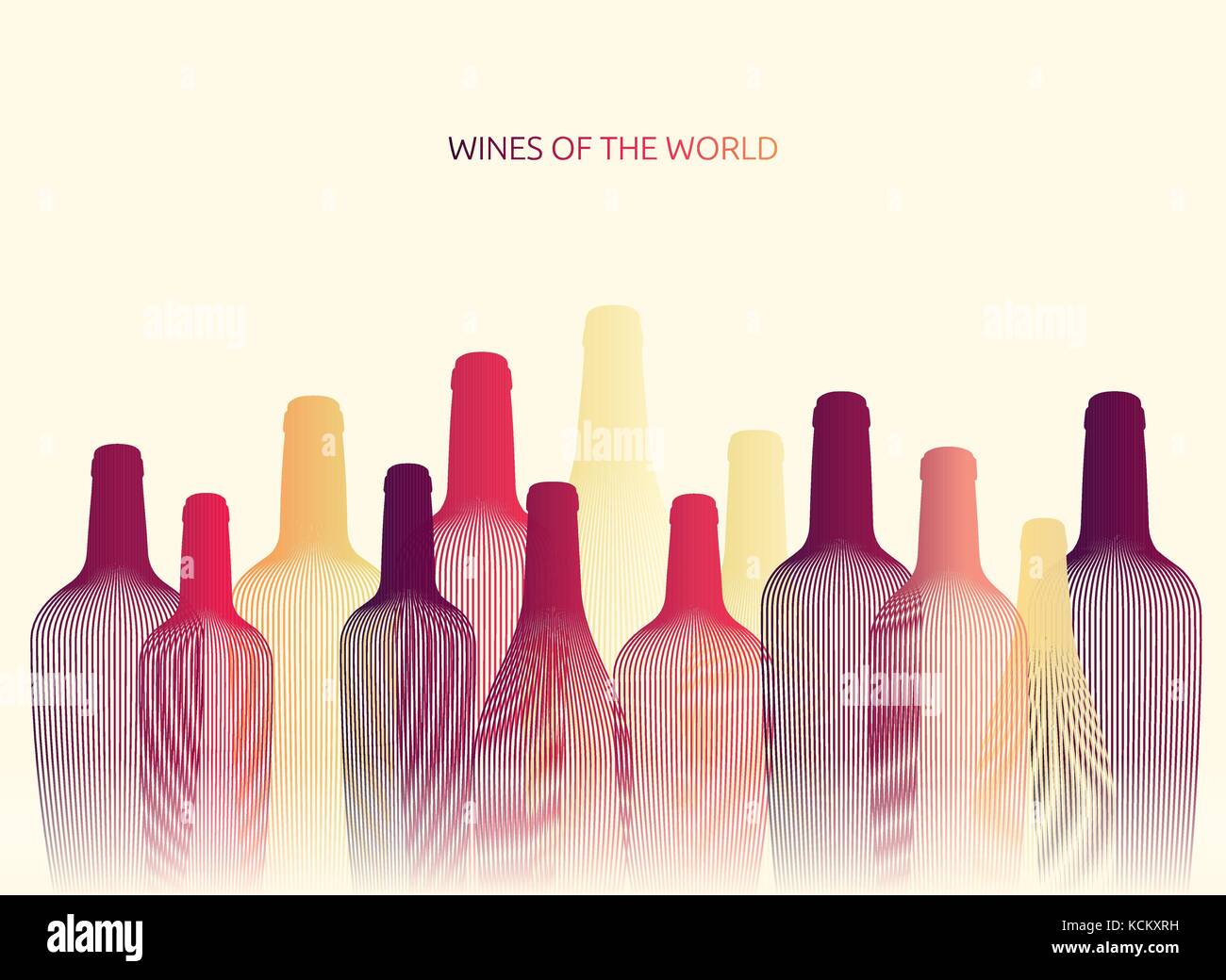 Background illustration of drink bottles. For decoration, wallpapers ...