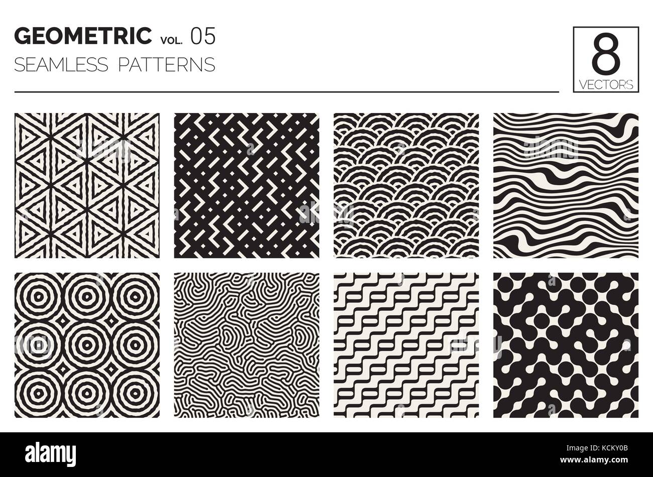 Minimal geometric seamless patterns set Stock Vector Image & Art - Alamy