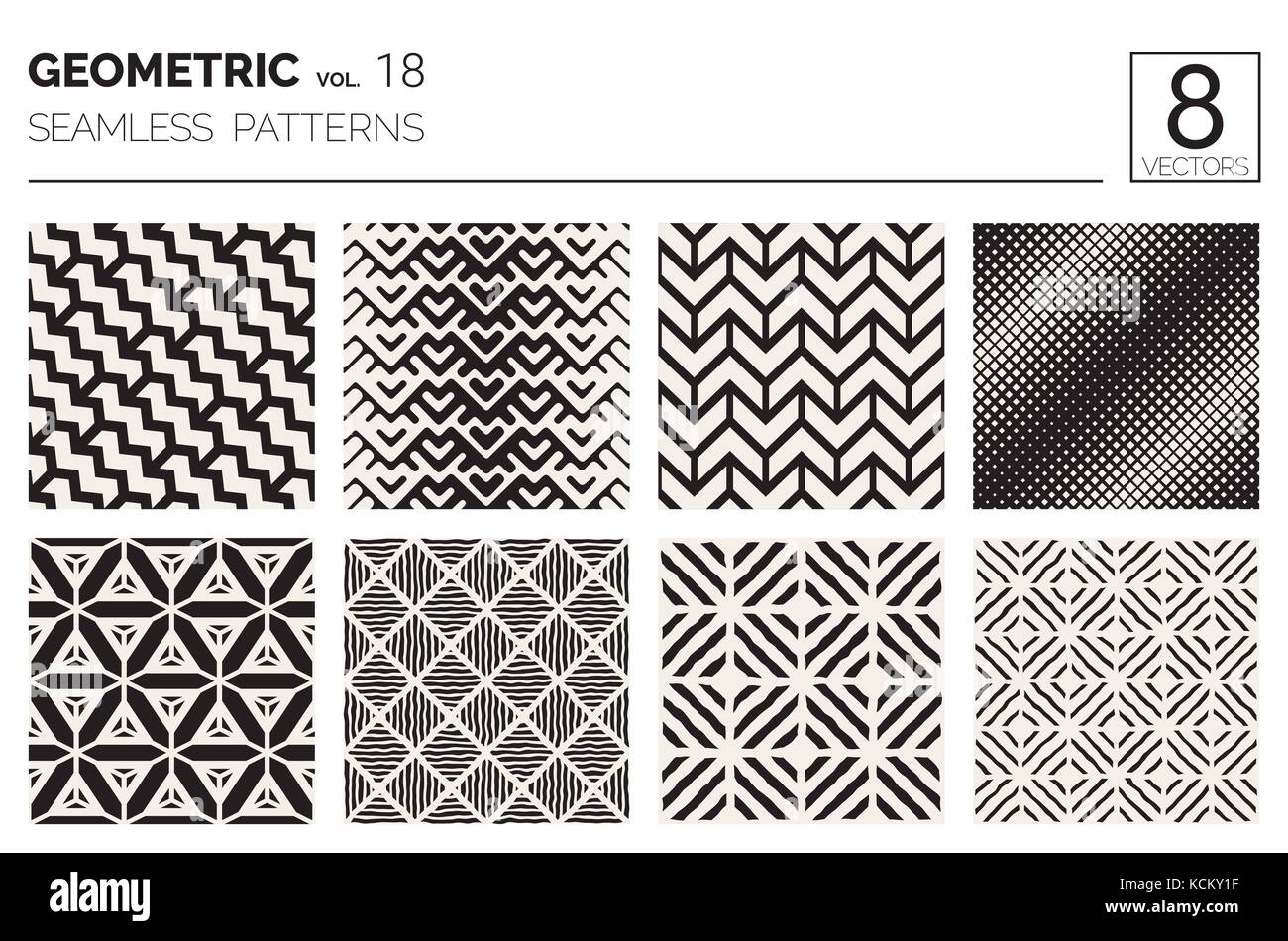 Minimal geometric seamless patterns set Stock Vector Image & Art - Alamy