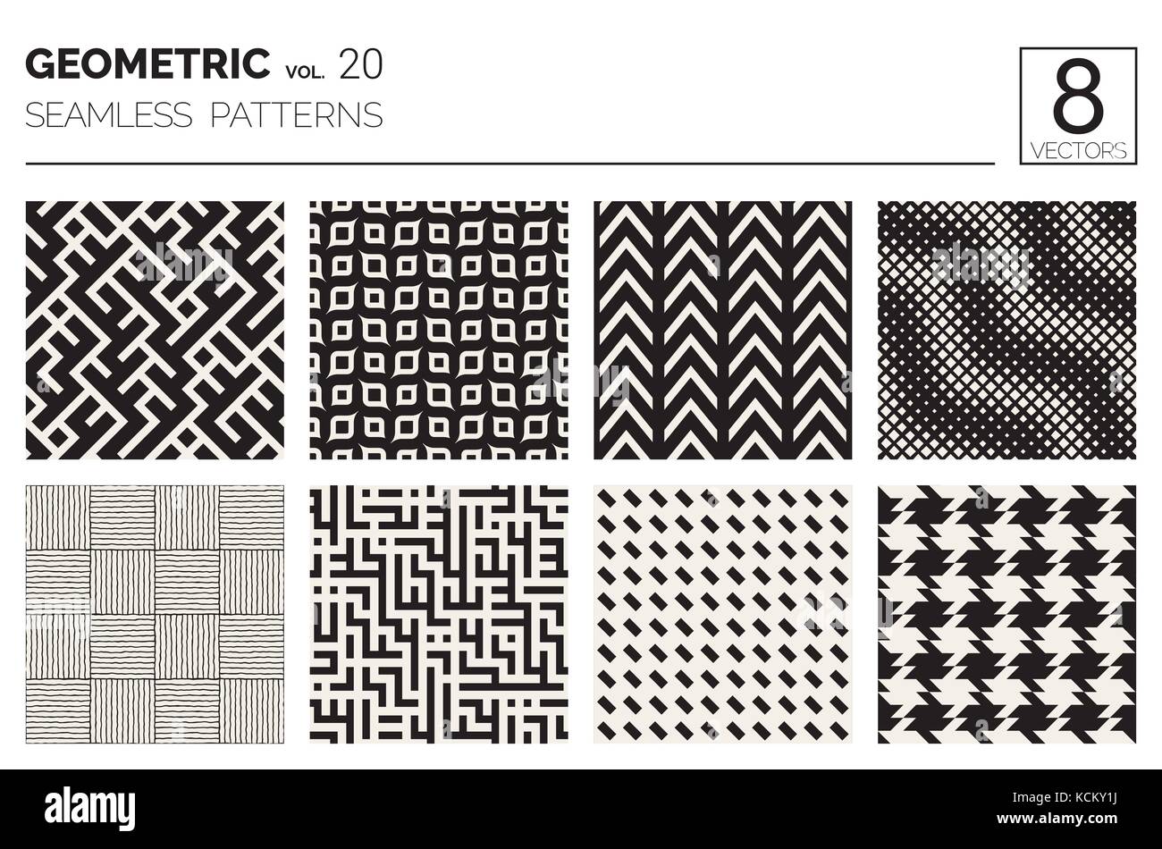 Minimal geometric seamless patterns set Stock Vector Image & Art - Alamy