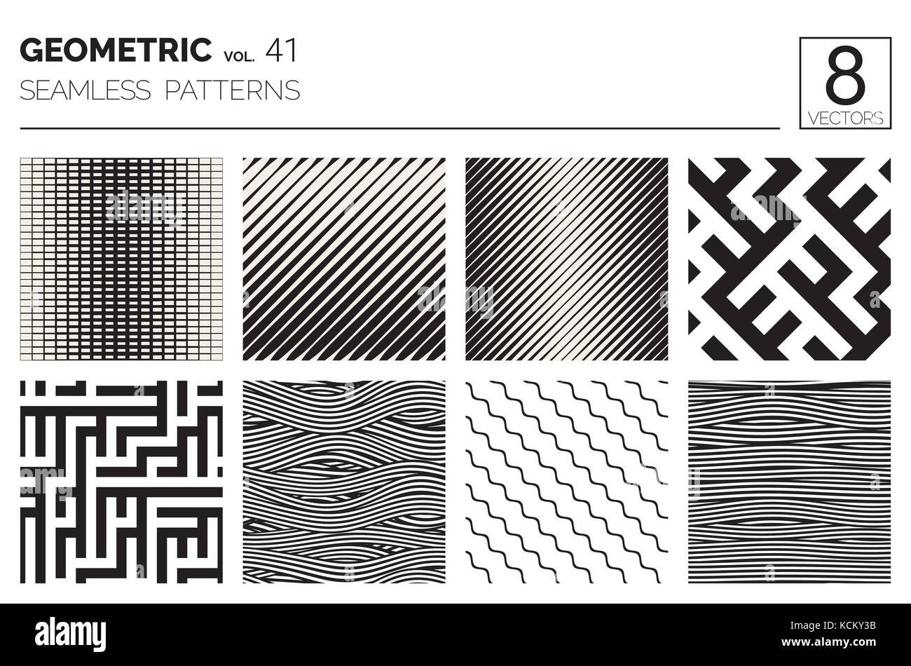 Minimal Geometric Seamless Patterns Set Stock Vector Image And Art Alamy