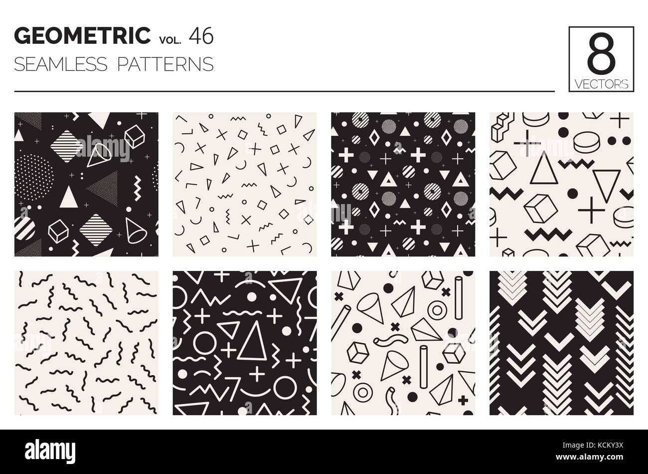 Minimal geometric seamless patterns set Stock Vector Image & Art - Alamy