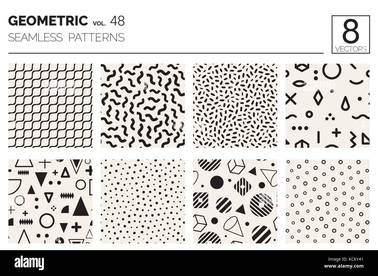Minimal geometric seamless patterns set Stock Vector Image & Art - Alamy